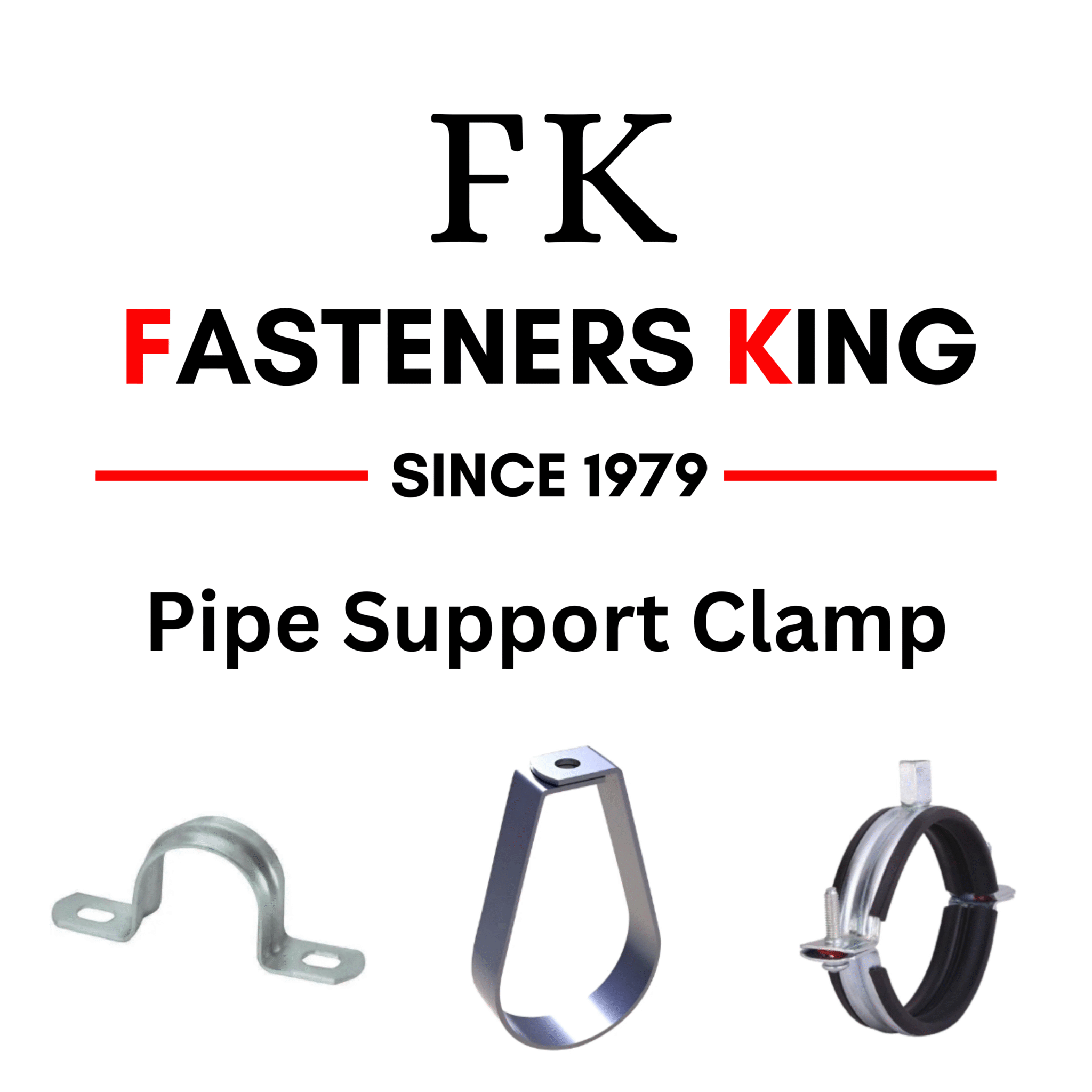 Pipe Support Clamp - Fasteners King Pvt Ltd | INDIA's No.1 Dealer for ...